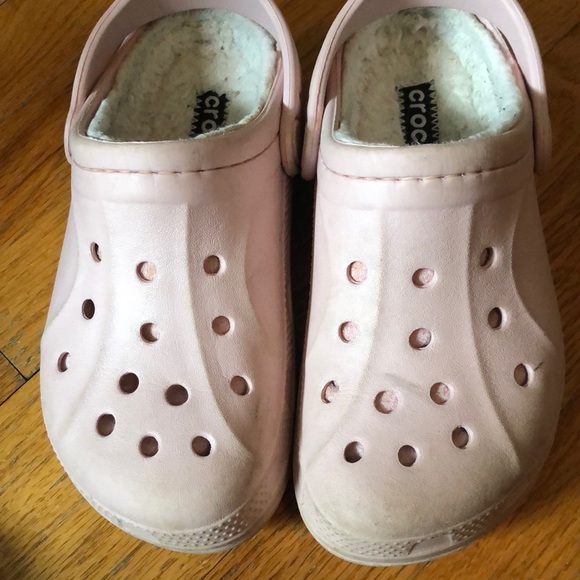CROCS | Shoes | Cozy Pink Fur Lined Crocs Size 213 | Poshmark